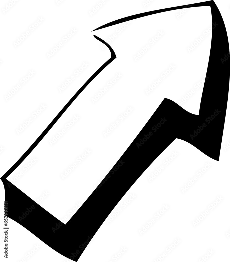 minimalist handdrawn vector arrow svg Stock Vector | Adobe Stock