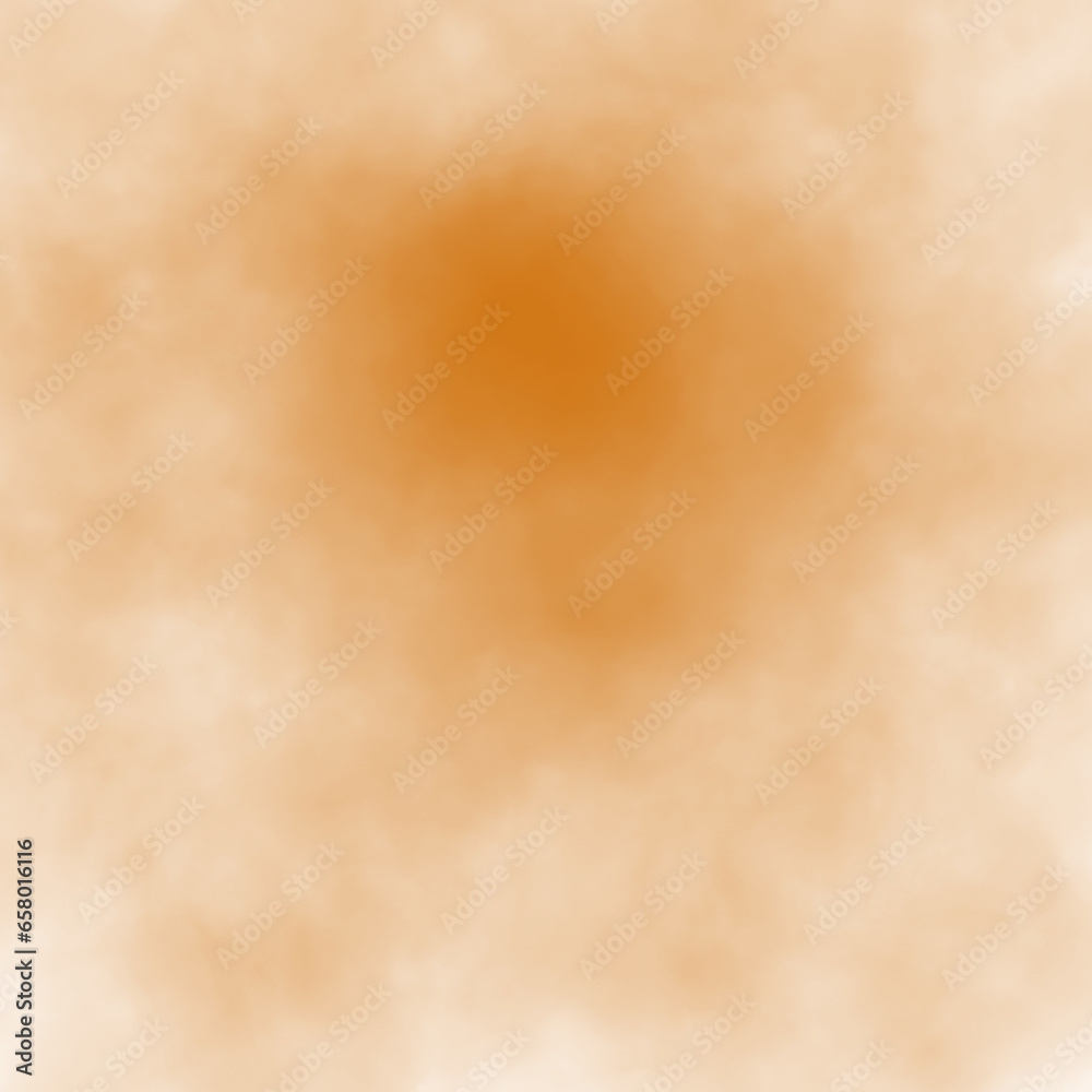 Abstract orange puffs of smoke mist overlay on transparent background ...