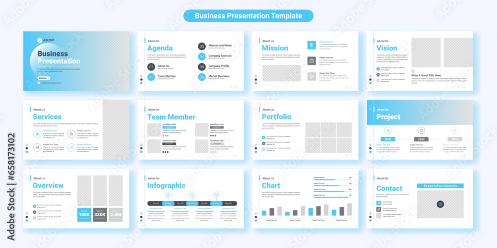 Creative business PowerPoint presentation slides template design. Use for modern keynote ...