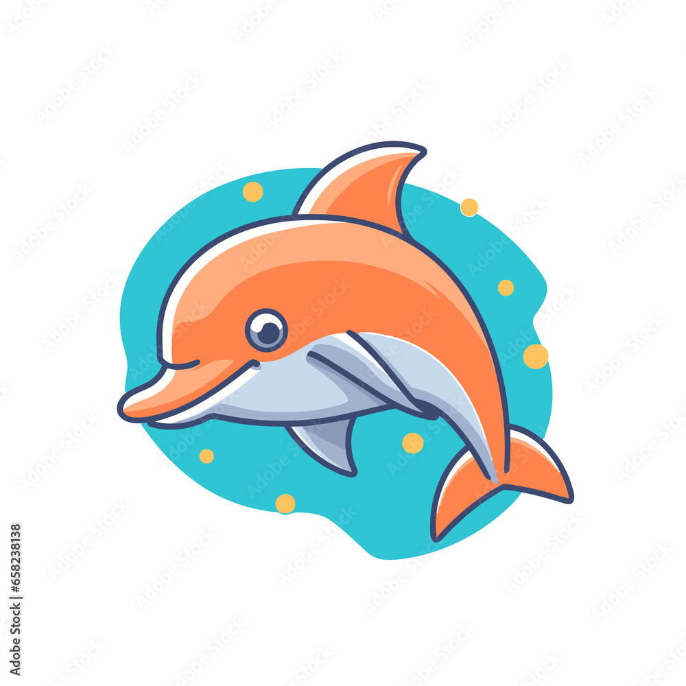 Dolphin fish cartoon , Illustration, Cartoon PNG Stock Illustration ...