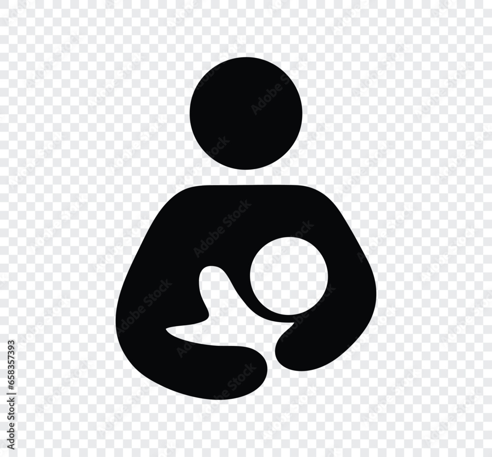 The international breastfeeding symbol. Isolated on transparent ...