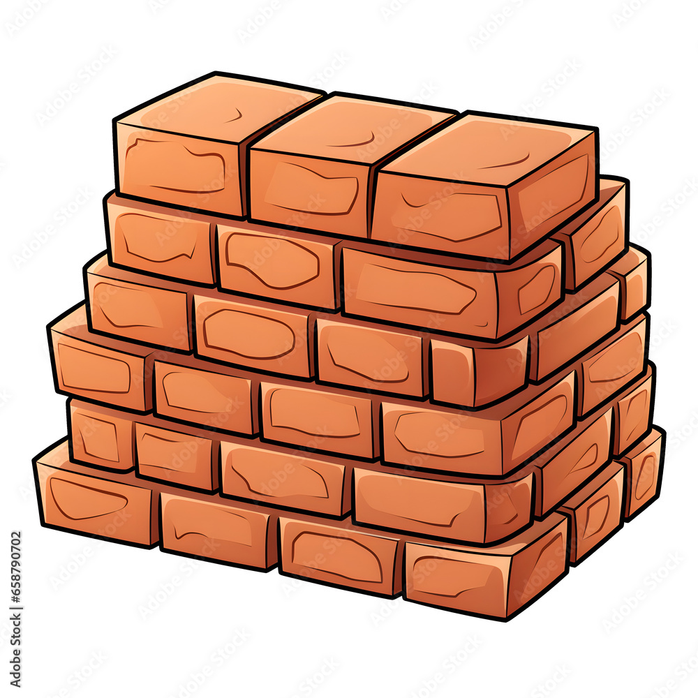 cartoon clipart of Bricks, tool clipart, transparent background ...