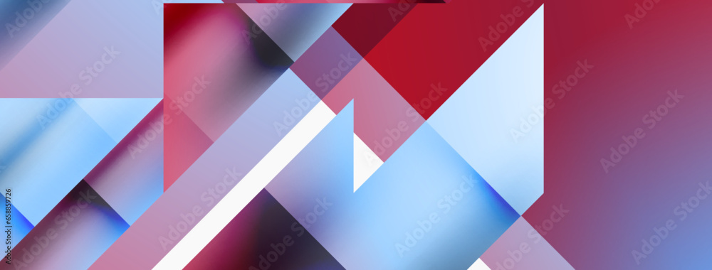 Vector de Stock Captivating vector abstraction. Triangles interlock in ...