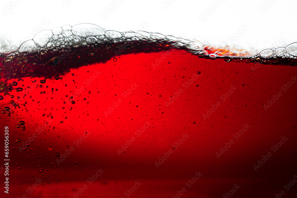 Cola texture isolated white background,Side view background of ...