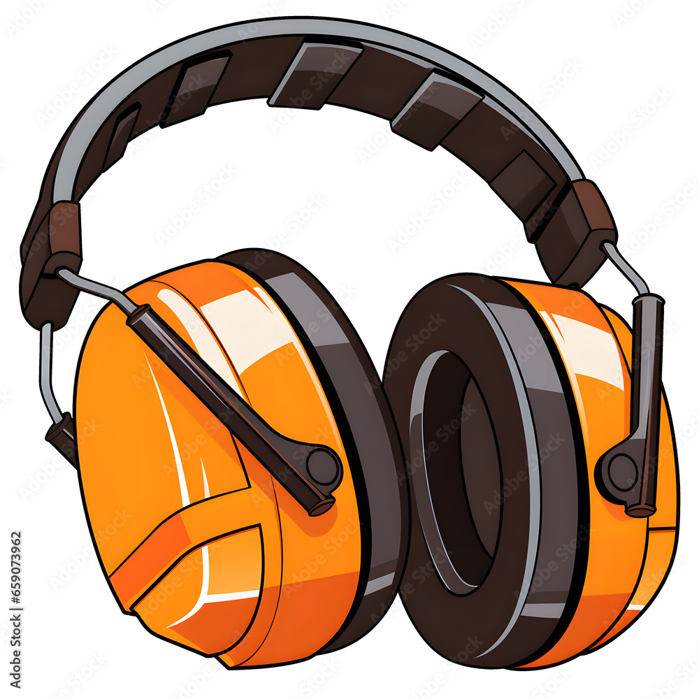 cartoon clipart of Ear Protection, tool clipart, construction worker ...