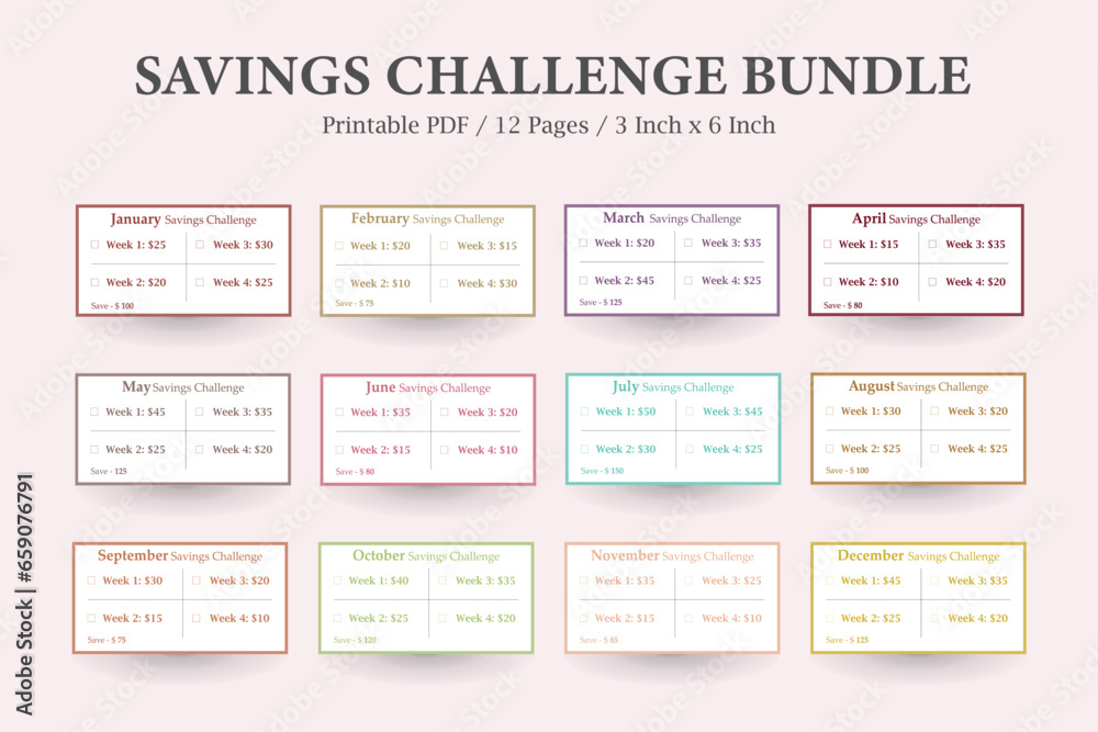 Low Income Savings Challenge,Low-Income Budgeting,Mini Savings ...