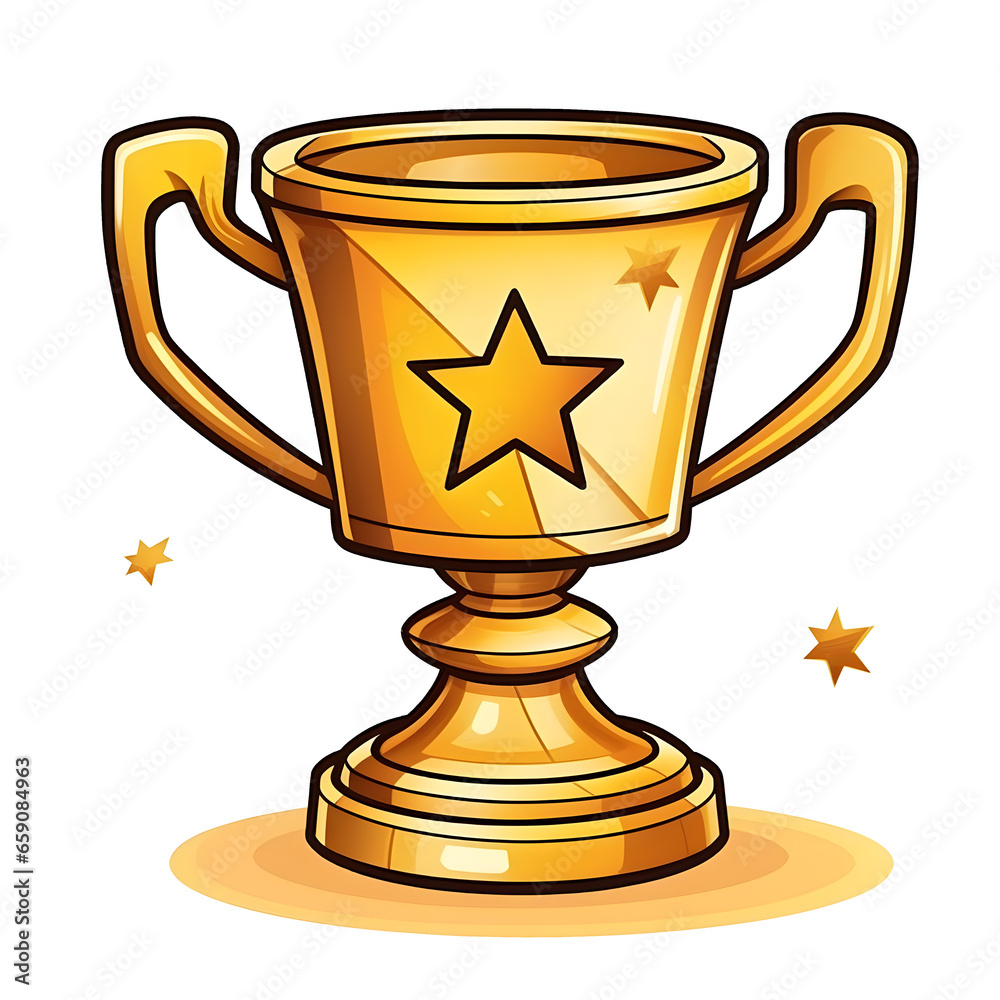clipart of Trophy, cartoon school clipart, transparent background ...