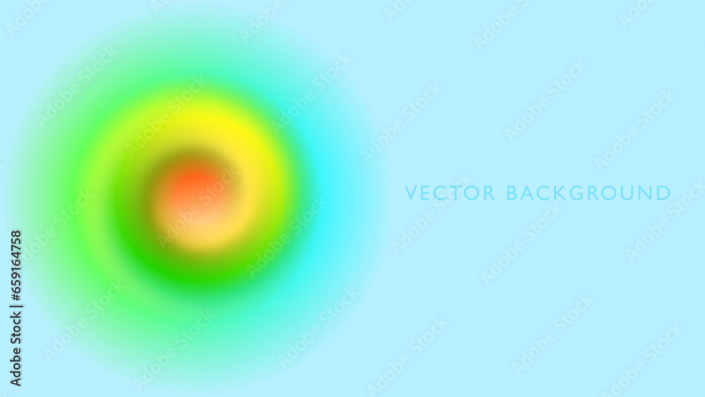 Whirlwind background. Yellow-green-blue Abstract vortex trail or tunnel ...