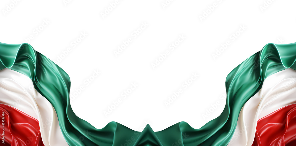 Ilustración de Stock Mexican flag corner border | Adobe Stock