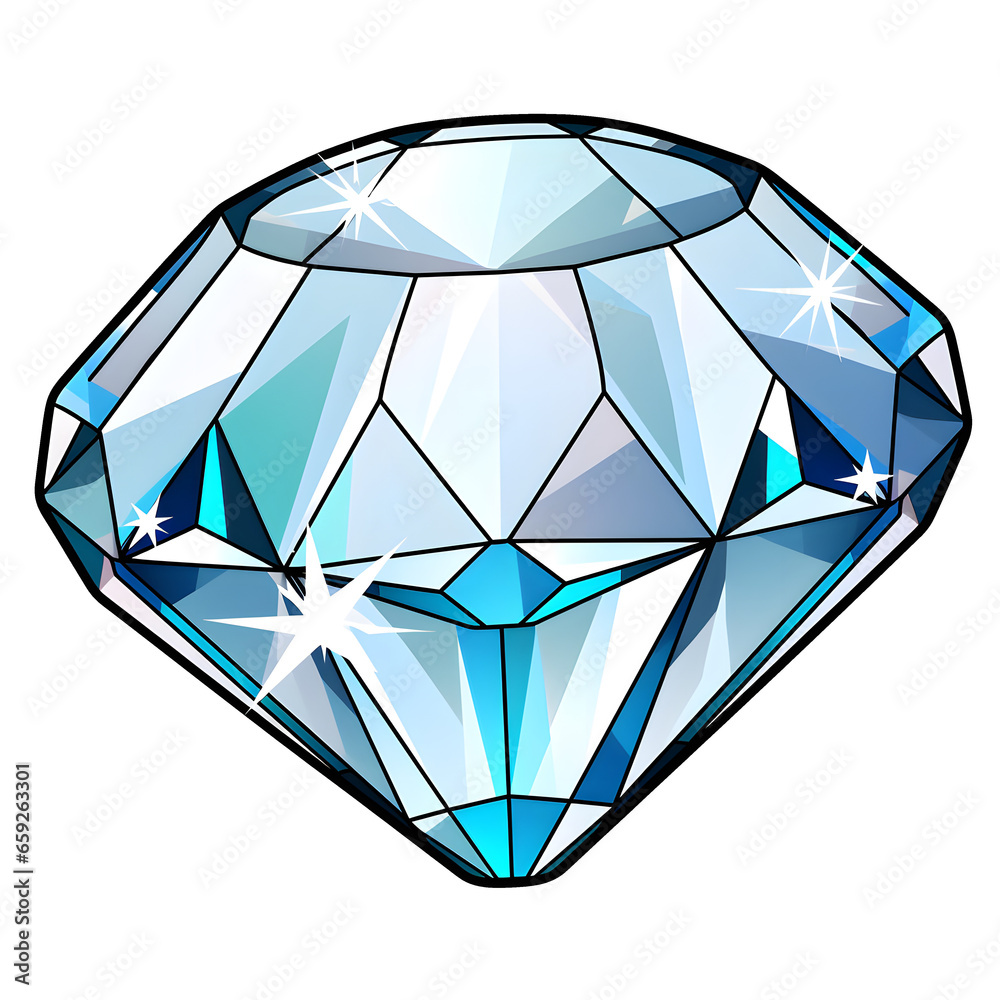 cartoon clipart of Diamond, cartoon gem clipart, jewellery clipart ...