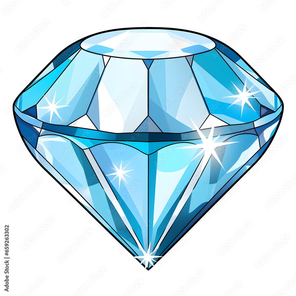 cartoon clipart of Diamond, cartoon gem clipart, jewellery clipart ...