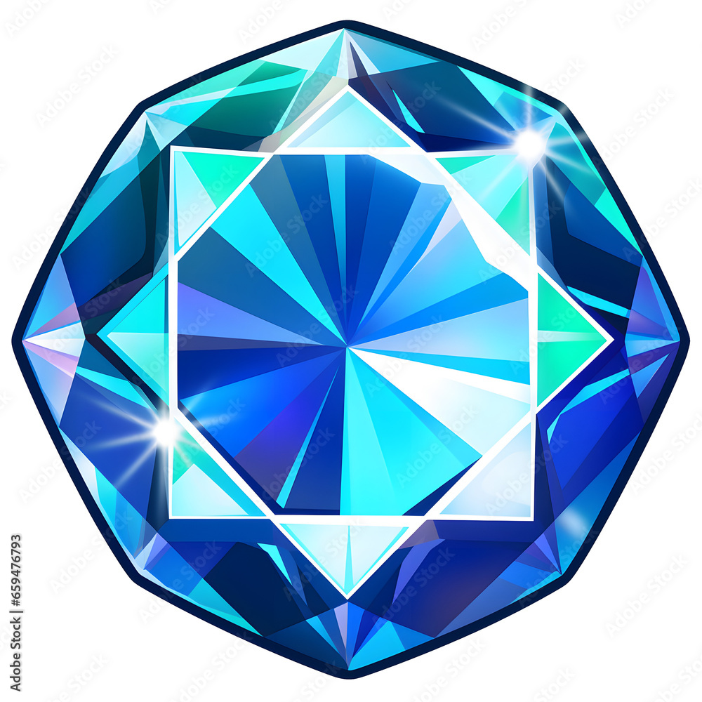 cartoon clipart of Blue Zircon, gem clipart, jewellery clipart ...