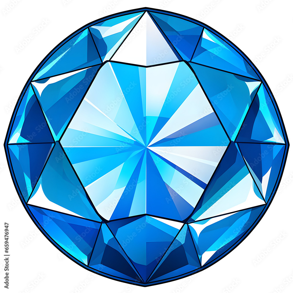 cartoon clipart of Blue Topaz, gem clipart, jewellery clipart ...