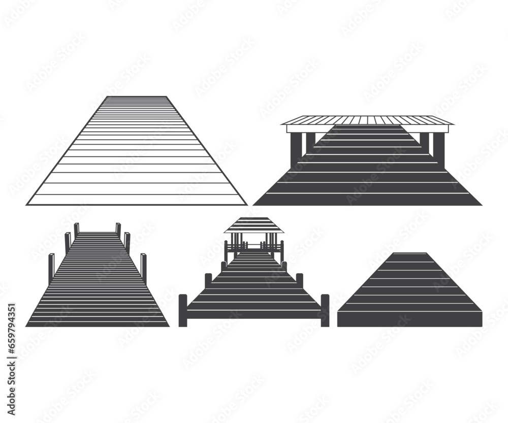 Dock Bundle, Boat Dock svg, Dock Clipart, Wooden Quay svg, Dock Cut ...