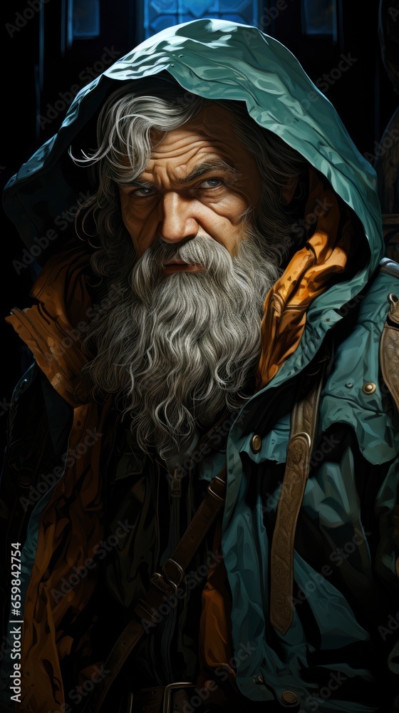 Male Dwarf With Latam Skin esmeralda eyes dark , wallpaper for mobile ...