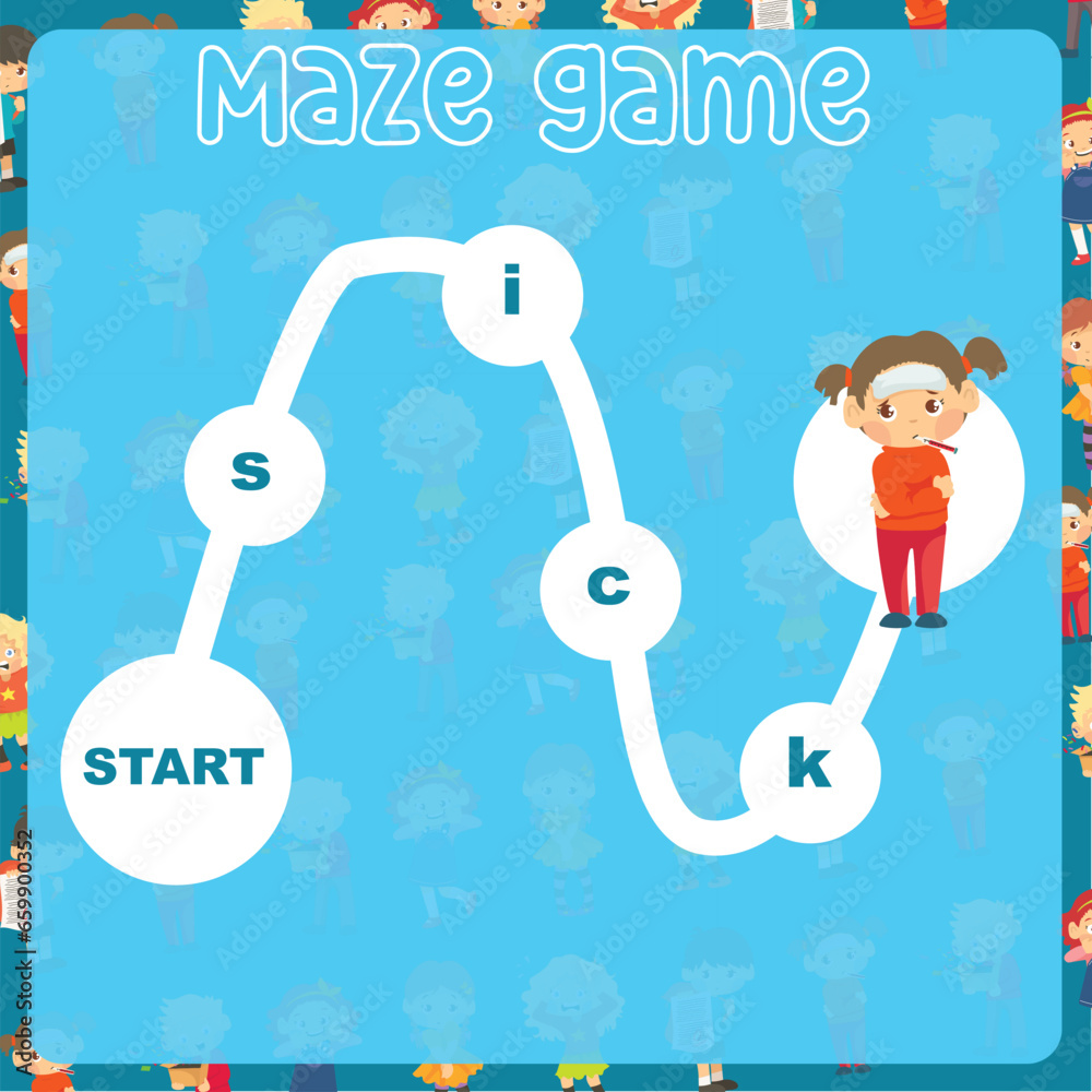 Maze game worksheet for kids with feelings edition. Worksheet for ...