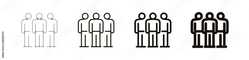 Teambuilding entreprise travail pictogramme icône et symbole logo Stock ...