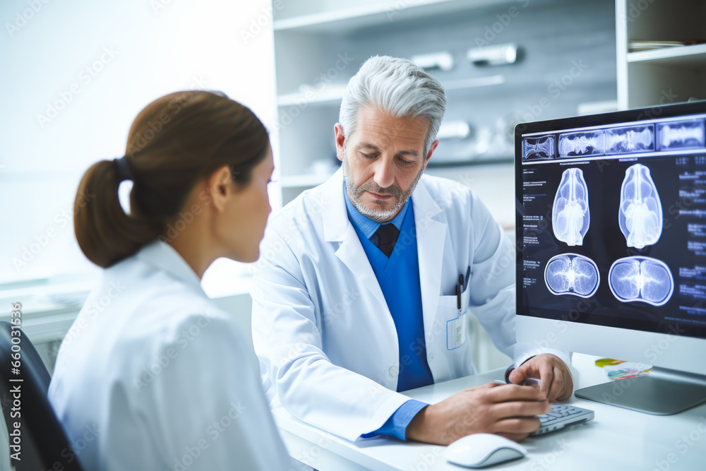 Proficient Neurologists Examining Amyotrophic Lateral Sclerosis Brain ...