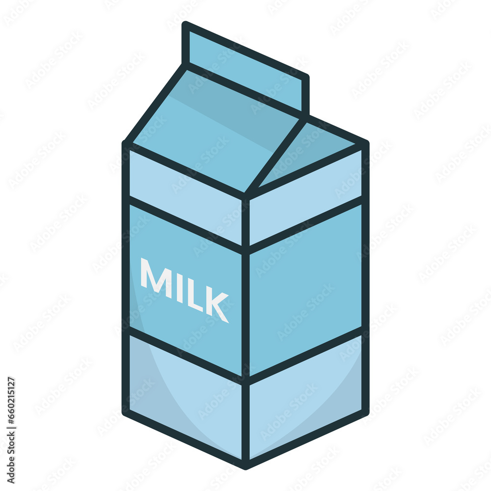 Vector illustration of milk icon sign and symbol. colored icons for ...
