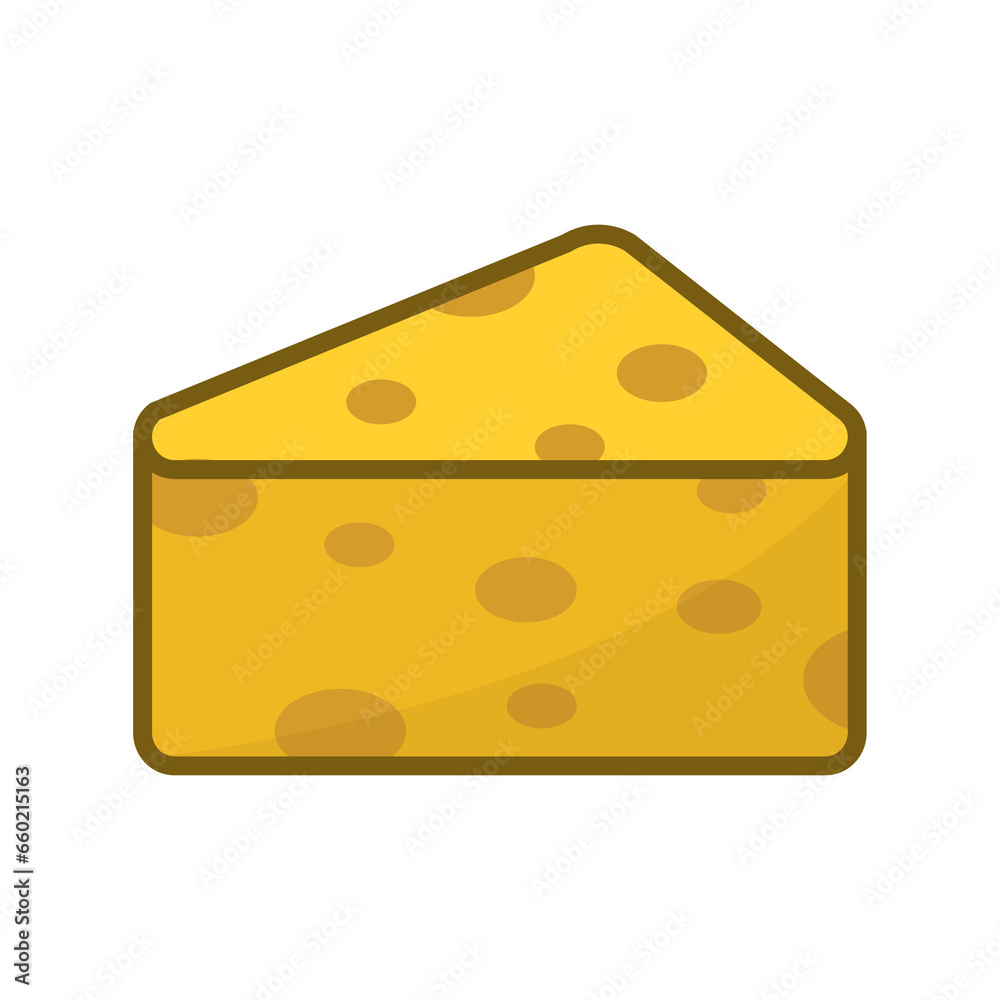Vector illustration of cheese icon sign and symbol. colored icons for ...