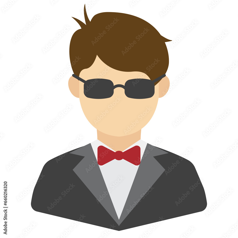 Vector illustration of Actor Avatar in color on a transparent ...