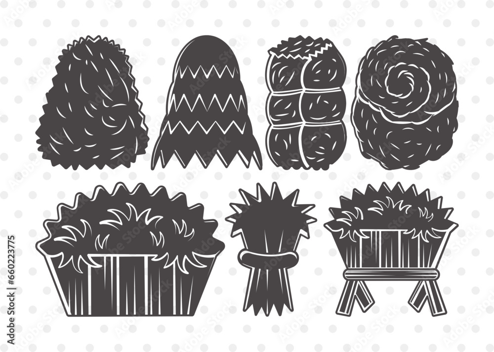 Hay SVG Cut File | Haystack Svg | Farm Svg | Farming Svg | Bundle | Eps ...