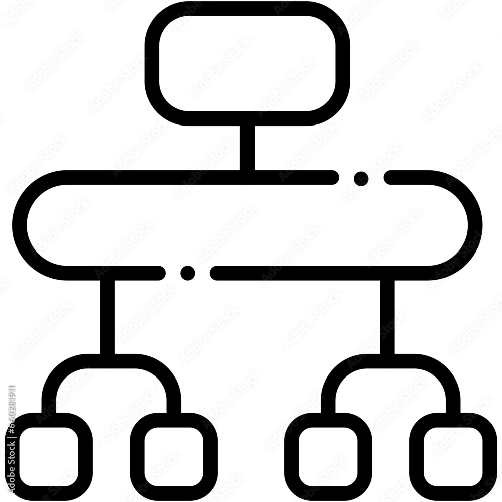 Vector Icon Hierarchy, Classification, Diagram, Hierarchical Structure ...
