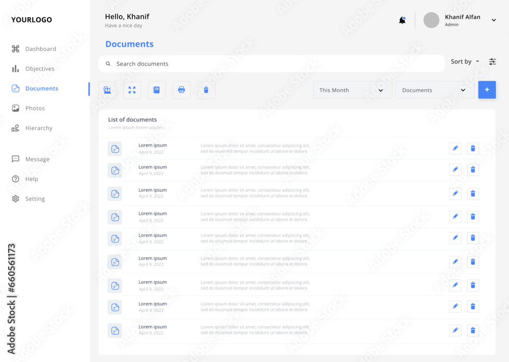 User Management, Users Roles, Role Permissions and Profile Administration CMS App Ui Kit ...