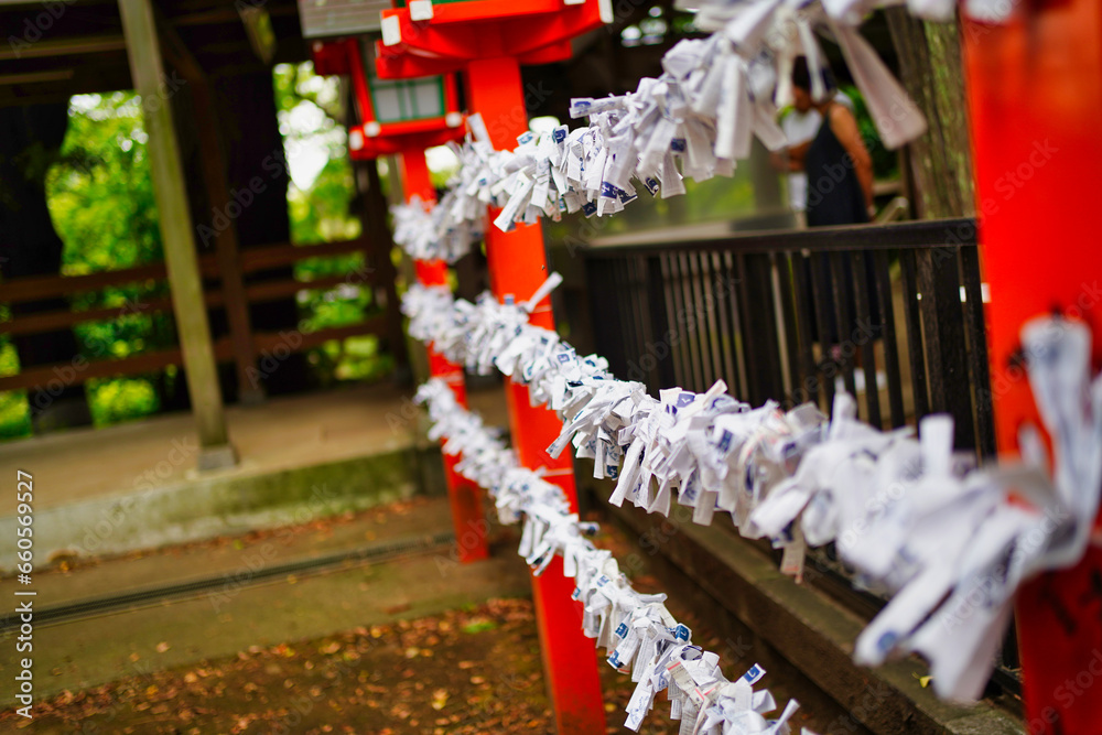 Todoroki Fudoson, a traditional Japanese shrine that has been passed ...