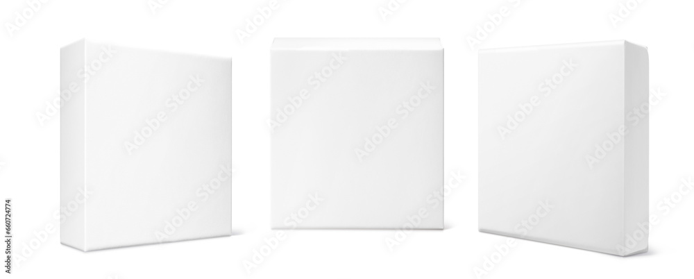 product packaging box empty box mockup isolated on white background PNG ...