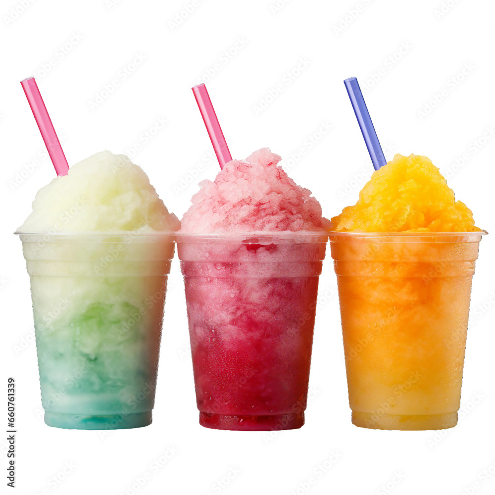Slushies, transparent background, isolated image, generative AI Stock ...