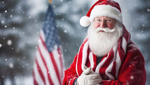 Santa Poster For Christmas Flag Free Stock Photo - Public Domain Pictures