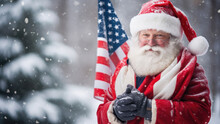 Santa Poster For Christmas Flag Free Stock Photo - Public Domain Pictures