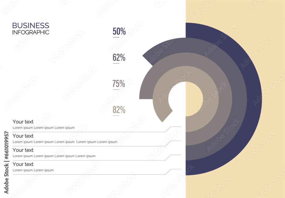 Infographic template for business. 4 Steps Modern Timeline diagram ...