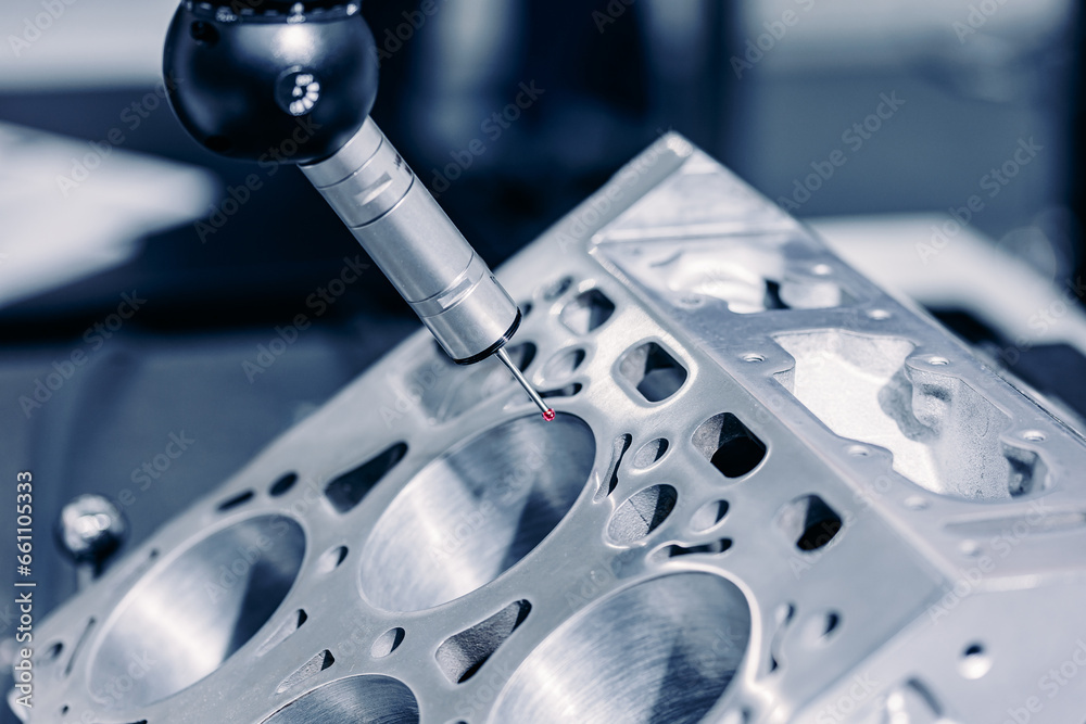 Milling CNC machinery by Coordinate Measuring Machine for automotive ...