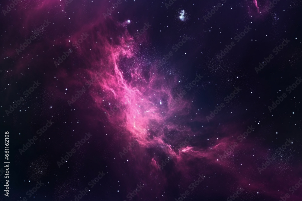 Seamless space texture background. Stars in the night sky with purple ...