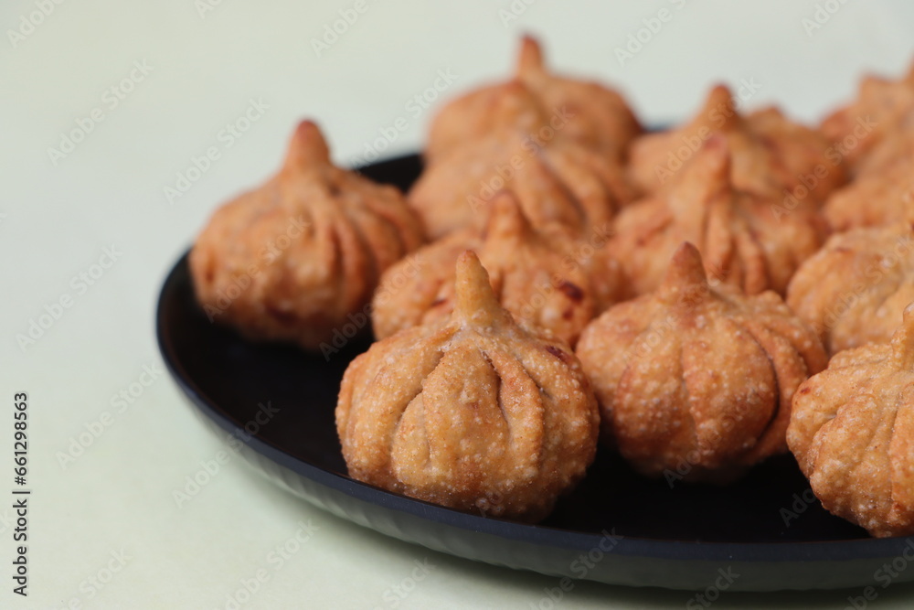 Modak- a traditional dish made during Ganpati festival in India, a ...