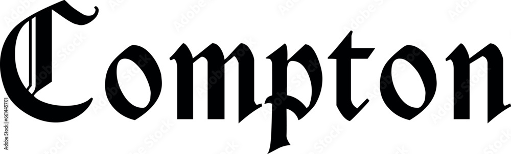 Compton SVG Cut File for Cricut and Silhouette, EPS ,Vector, PNG , JPEG ...