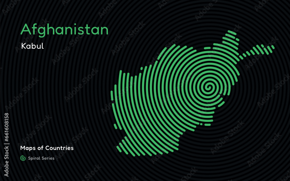 Vetor Creative map of Afghanistan, Political map. Kabul World Countries ...