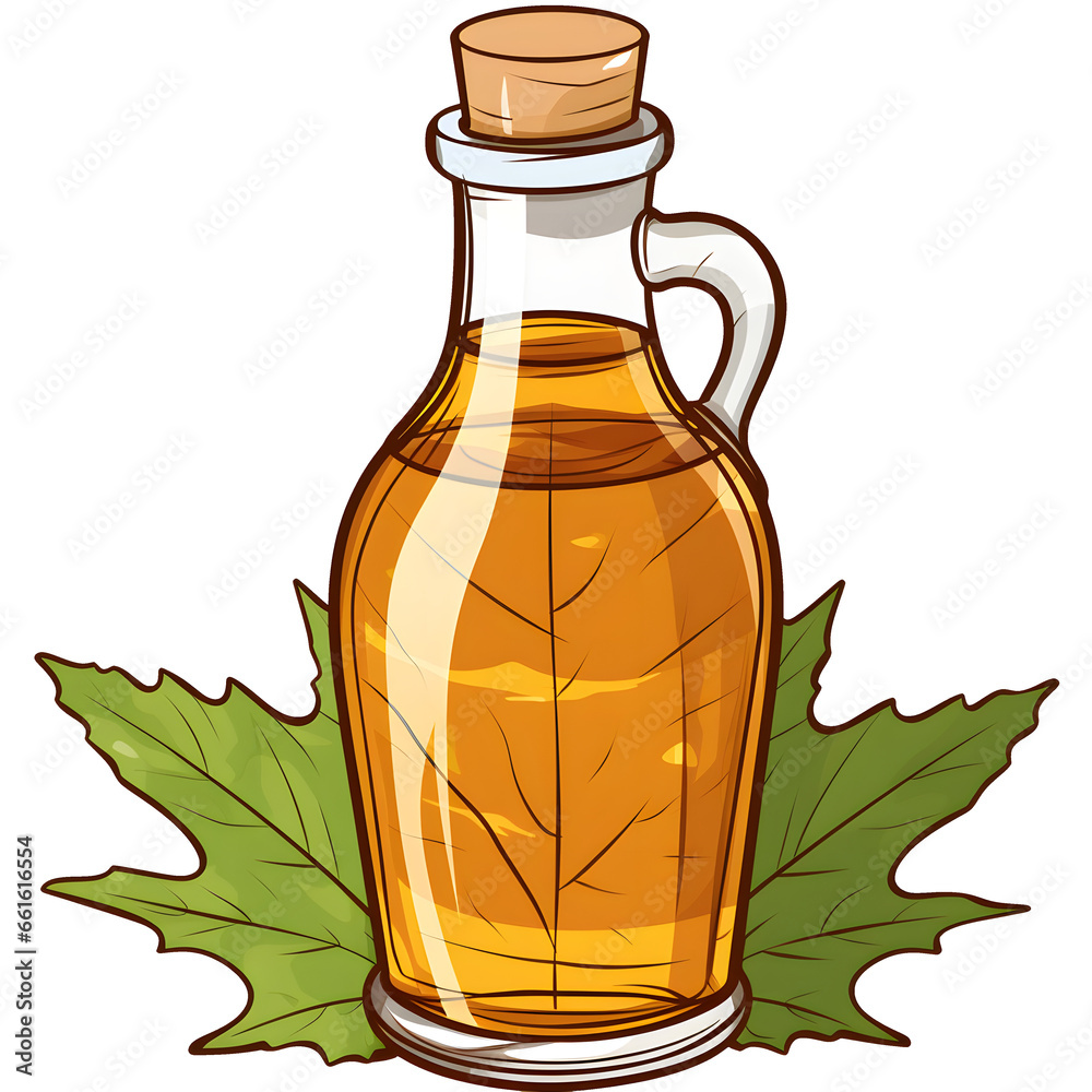 cartoon clipart of Maple Syrup, food clipart, transparent background ...
