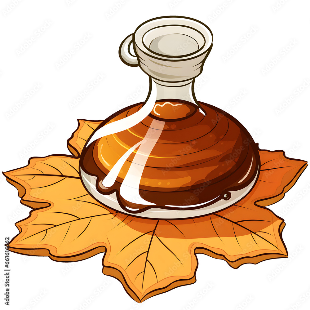 cartoon clipart of Maple Syrup, food clipart, transparent background ...