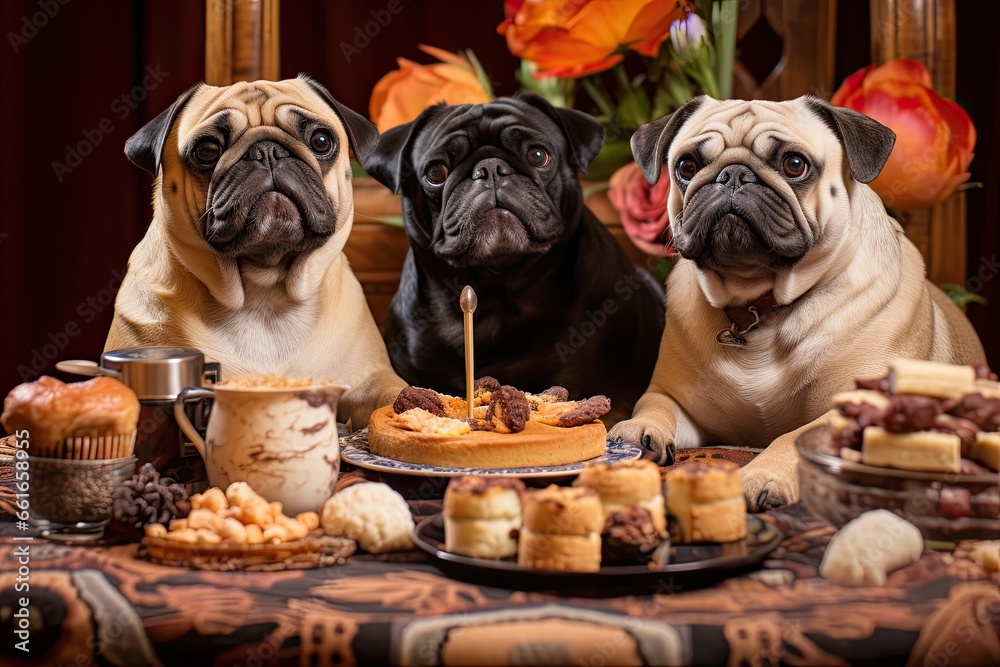 Pugs Birthday Party: Captivating Photographs of Adorable Pugs and Their ...