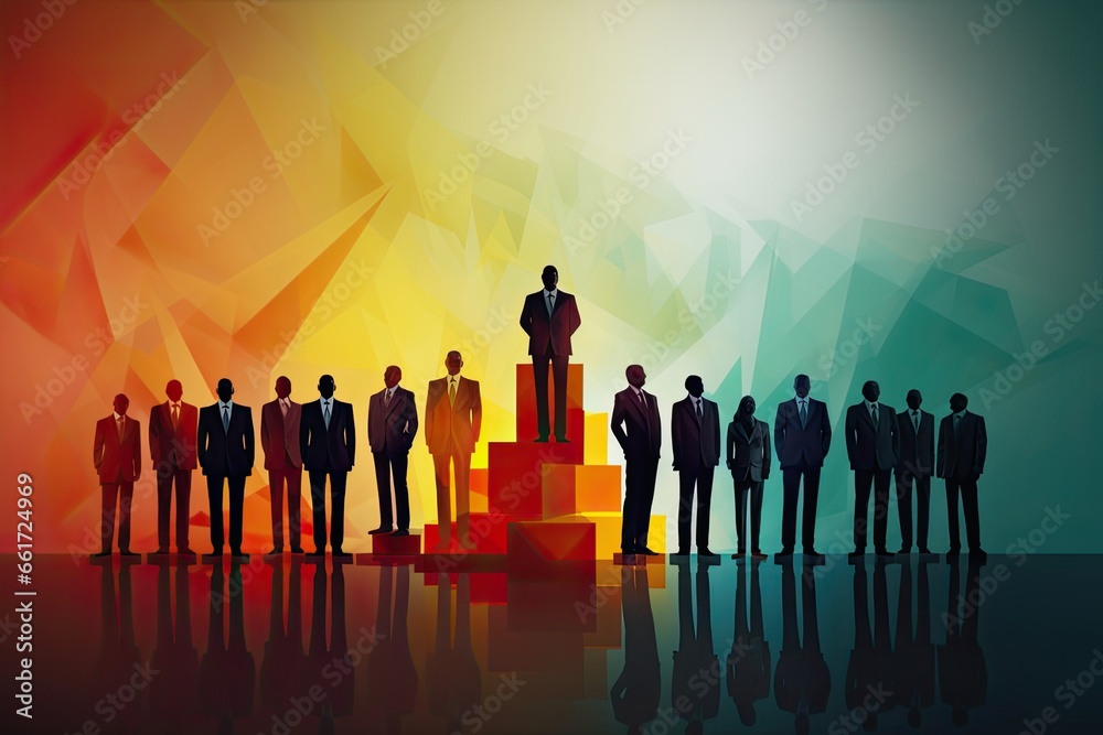 An image of leaders exhibiting different leadership styles, such as ...