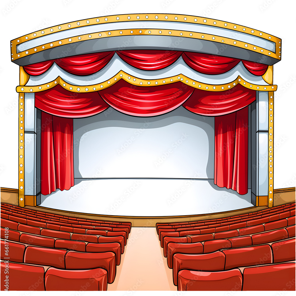 cartoon clipart of Movie Theater, building clipart, architecture ...