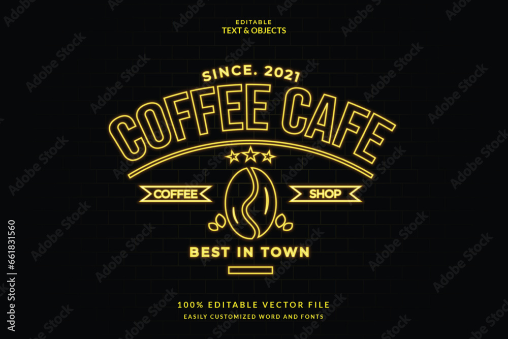 vector editable neon glowing light effects premium design, colorful ...