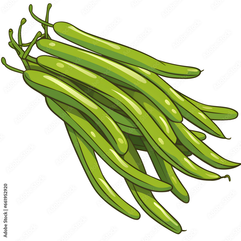 cartoon clipart of Green Beans, food clipart, vegetables clipart ...