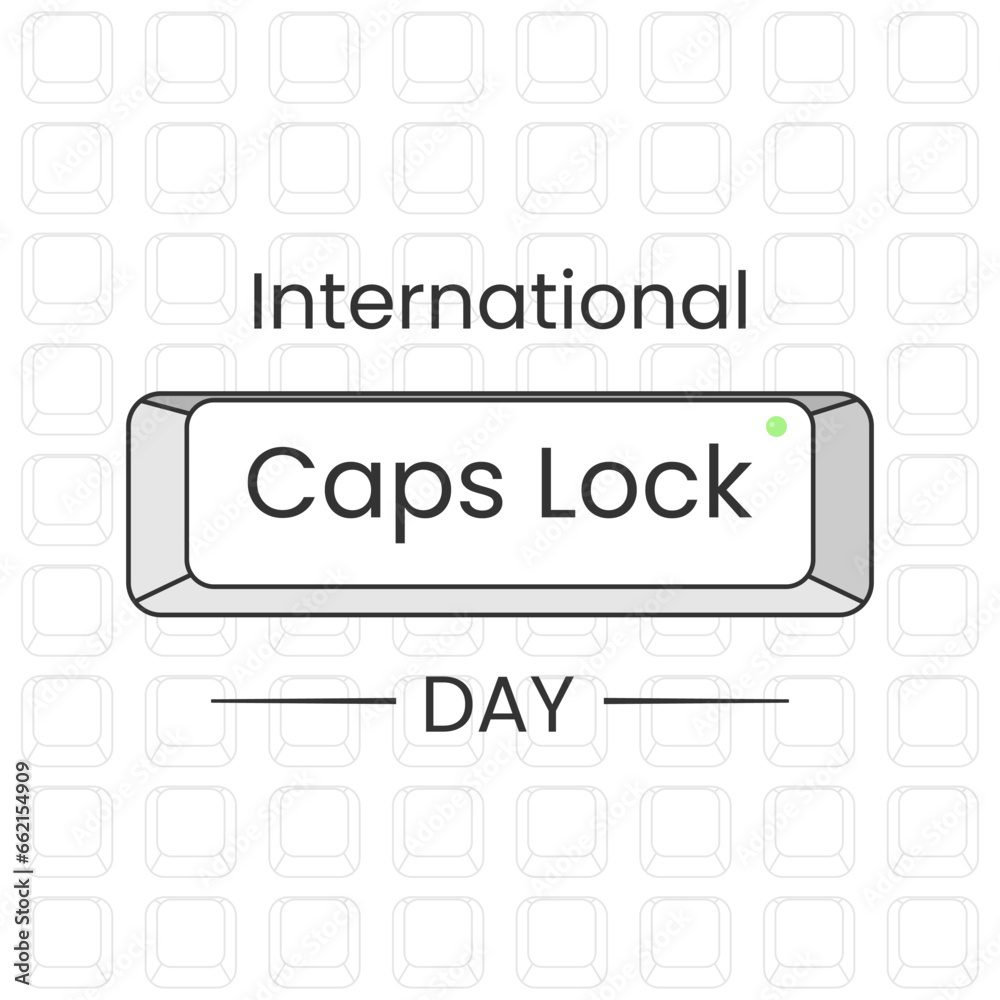 Vector graphic of Computer Keyboard Caps Lock Keys suitable for ...