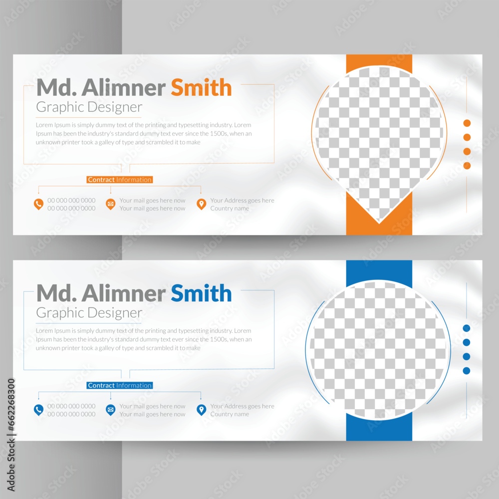 Personal Facebook Cover Page design , vector file template layout ...