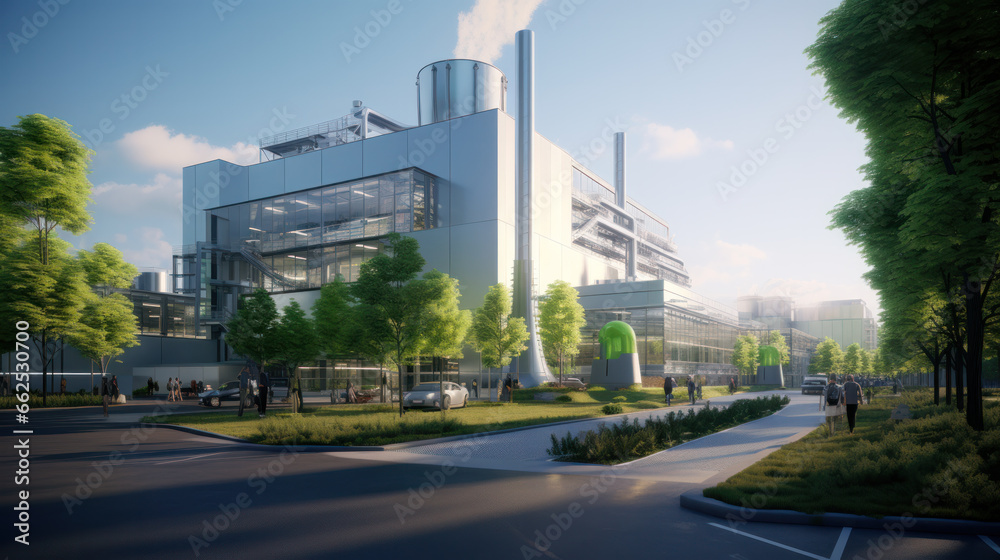 Hydrogen energy. Gas tanks h2. Hydrogen processing factory. Eco energy ...