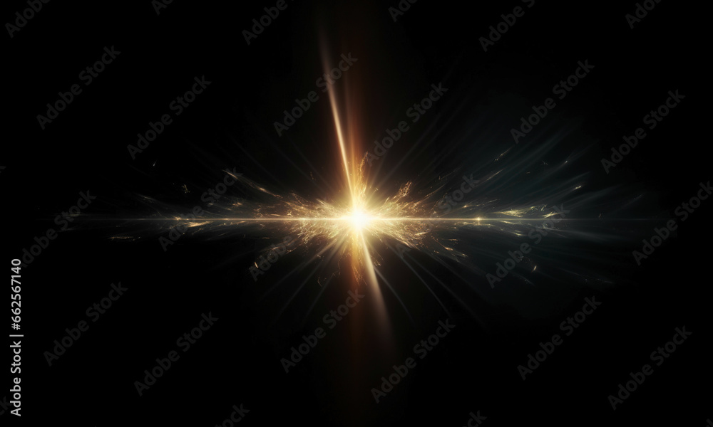 Light flare Glowing light explodes Light effect ray shining sun bright ...